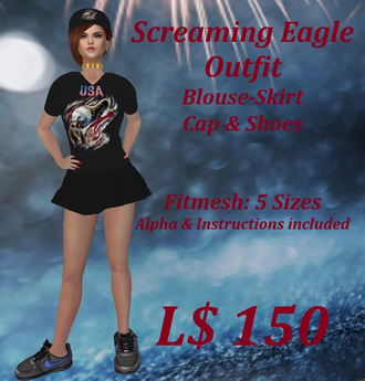 Second Life Marketplace - Screaming Eagle-Female Outfit